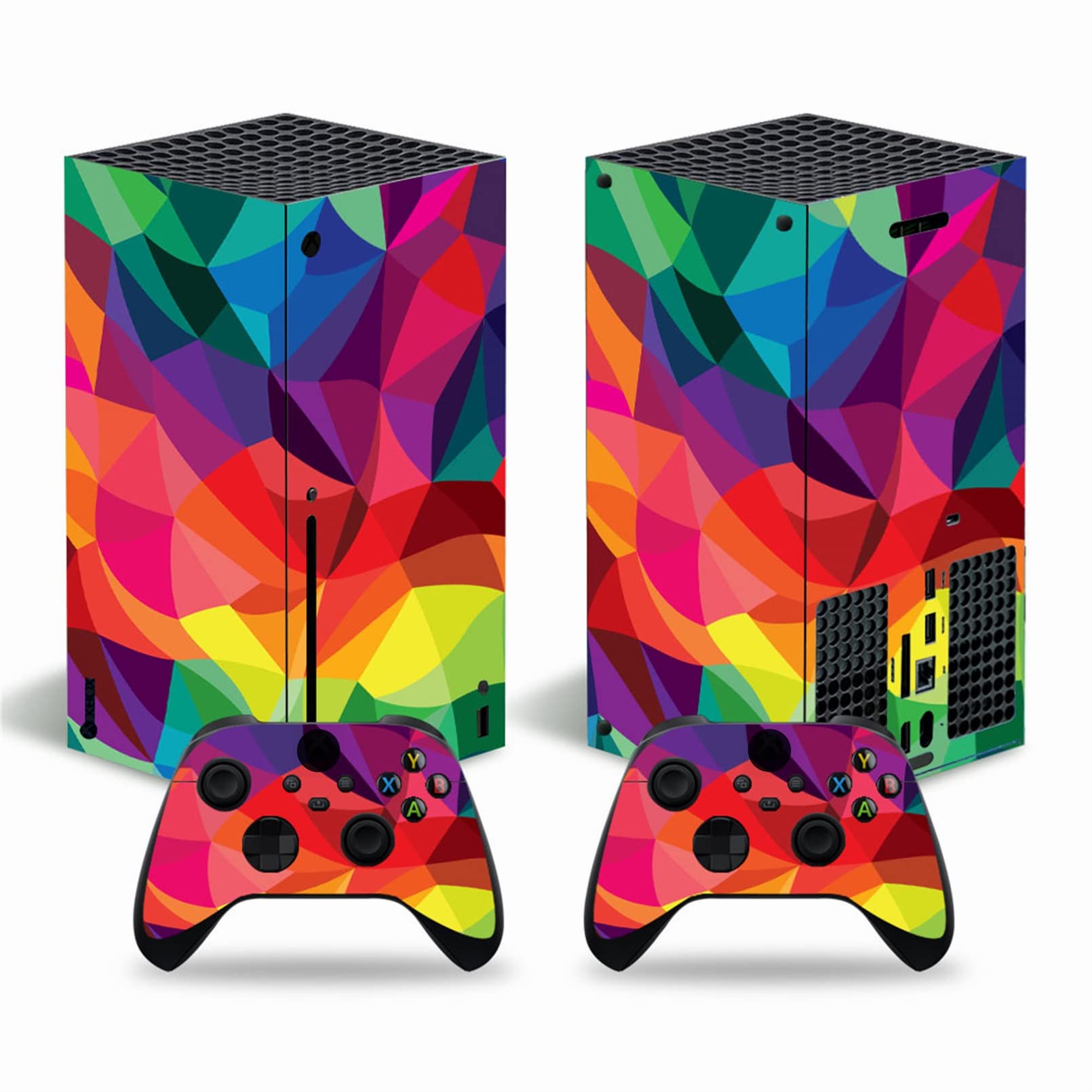 Top factory Skin Decal Protective Vinyl Skin Decal Cover for Series X Console Skins Wrap Sticker with Two Free Wireless Controller Decals 23630 Decal