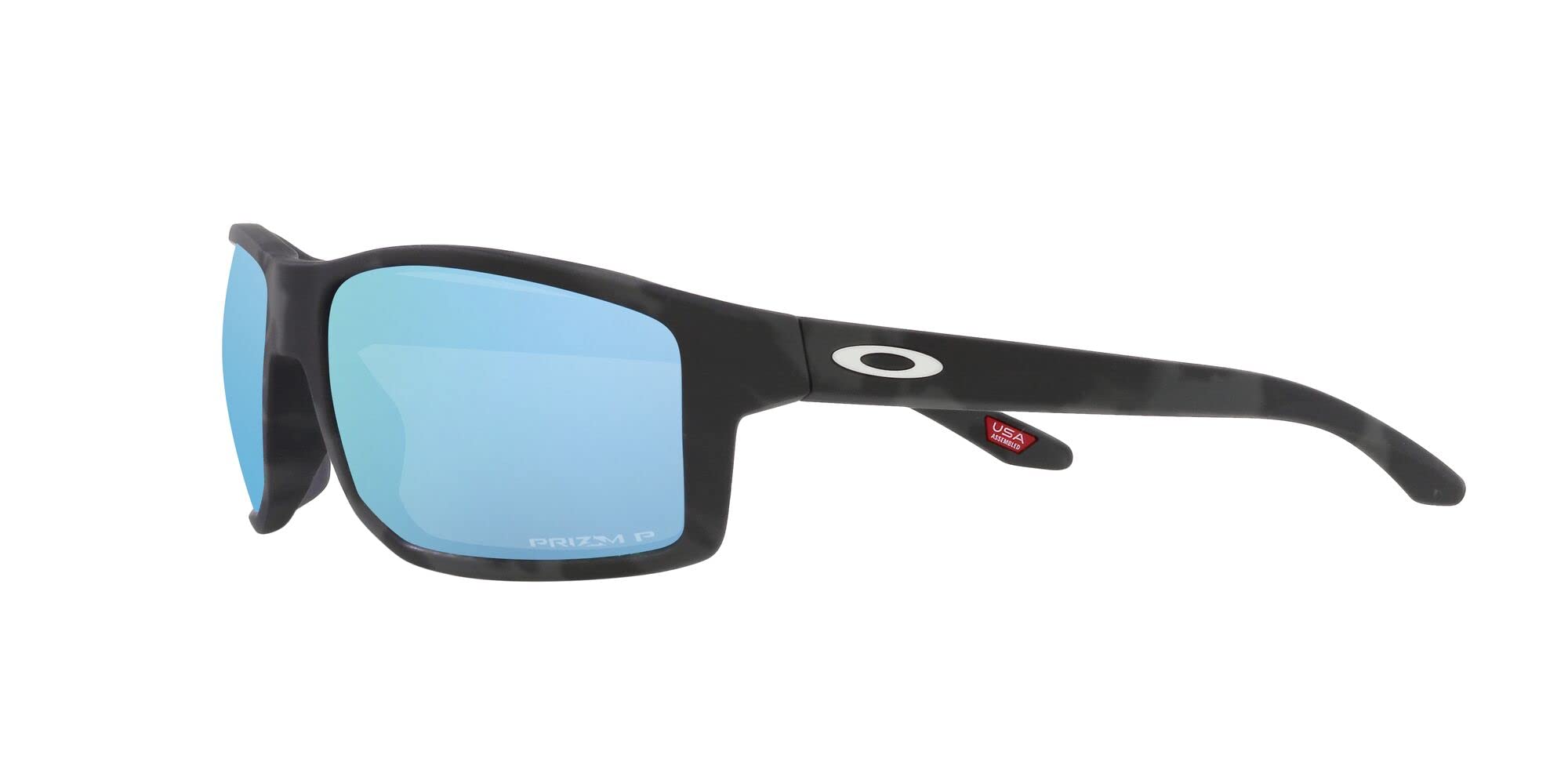 Oakley Men's OO9449 Gibston Square Sunglasses, Matte Black/Prizm Violet Polarized, 60 mm