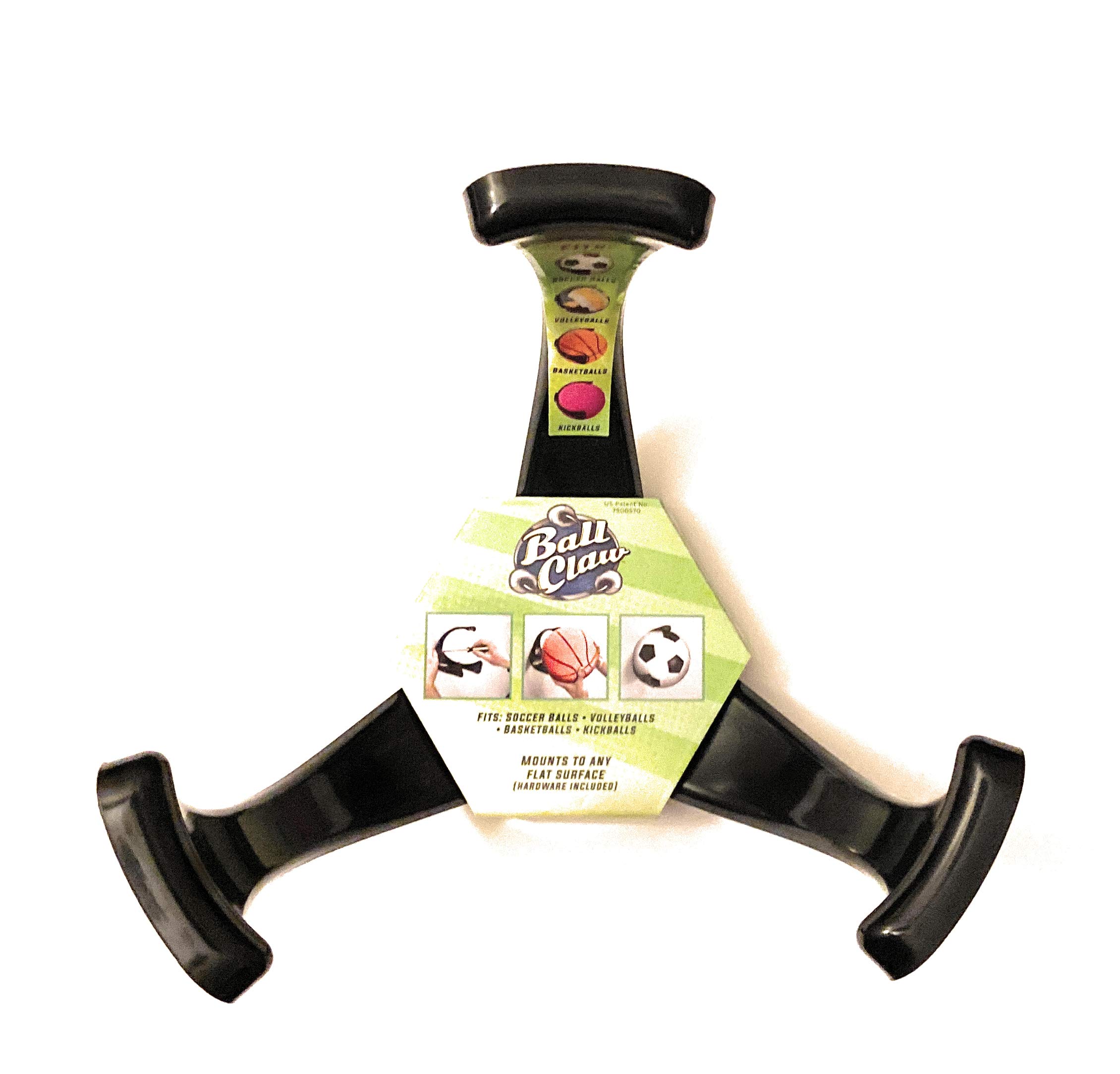 Momshand Plastic Ball Claw Wall Mount Space Save Basketball and Soccer Holder Black