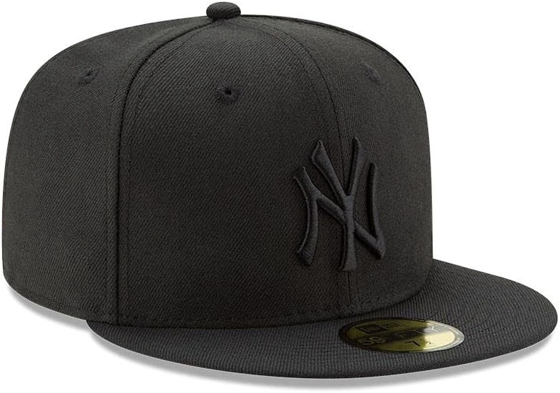 New Era MLB 59FIFTY Black Black Authentic Collection Fitted On Field Game Cap Hat (7 7/8, New York Yankees)