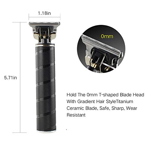 Professional Electric Pro Li Outliner Hair Clippers for Men, Cordless Rechargeable Zero Gapped Cutting t Outliner, Baldhead Beard Pro Trimmer with 4 Guide Combs
