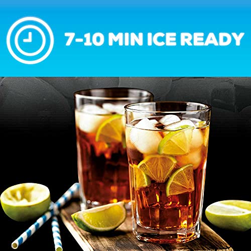 SUGGAR Ice Maker Machine β Mini Ice Machine with Scoop & Basket, 1.8 lbs Storage - Make 26 lbs Ice in 24 Hours β Self Cleaning Mode with Drainage Compact β Portable Ice Cube Maker (Indoor Outdoor)