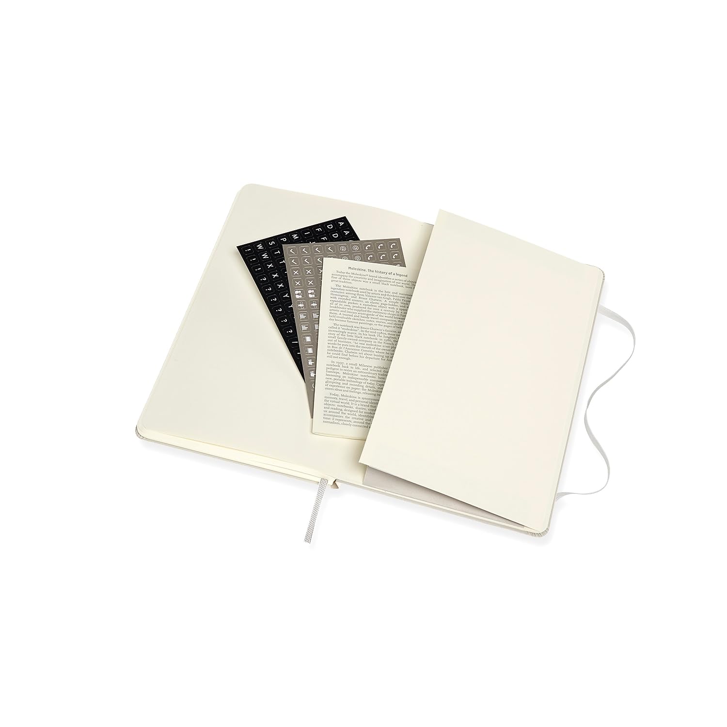 Moleskine PRO Notebook, Hard Cover, Large (5" x 8.25") Professional Project Planning, Pearl Grey, 240 Pages