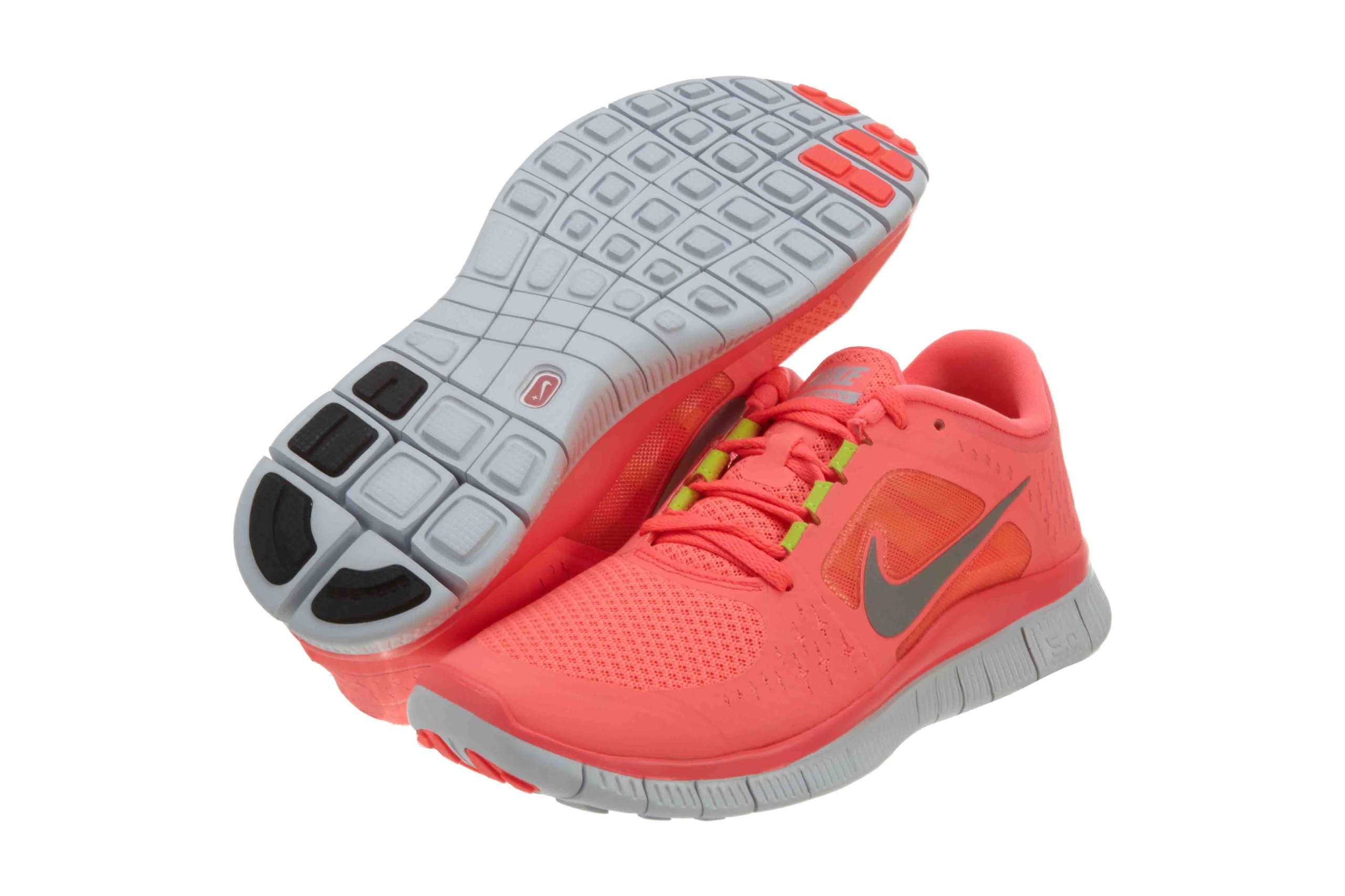 Nike WMNS Free Run 3 Hot Punch Pink Volt 2012 Womens Running Shoes 510643-600 [US Size 7]