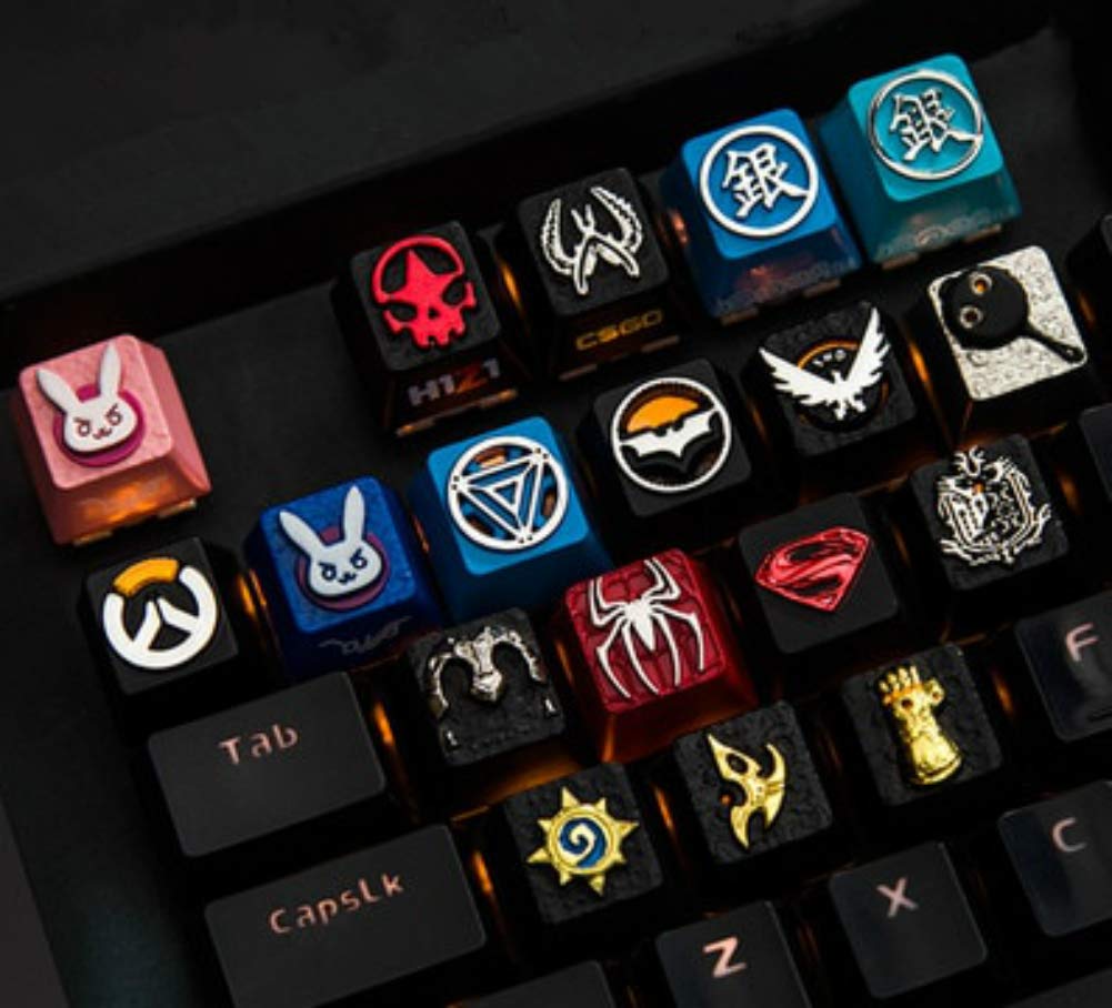 Mugen Terran Custom Starcraft Gaming Keycaps for Cherry MX Switches - Fits Most Mechanical Keyboards - with Keycap Puller