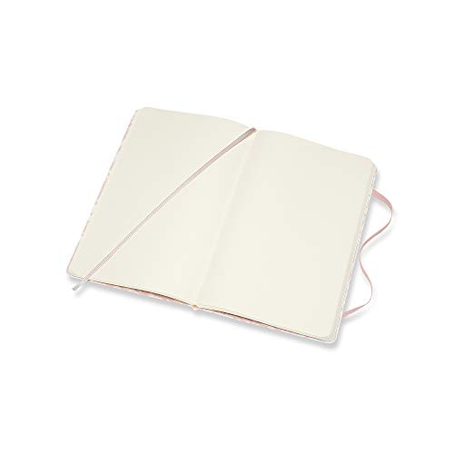 Moleskine Limited Edition Sakura Notebook, Hard Cover, Large (5" x 8.25") Plain/Blank, White, 240 Pages (LESU02QP062)