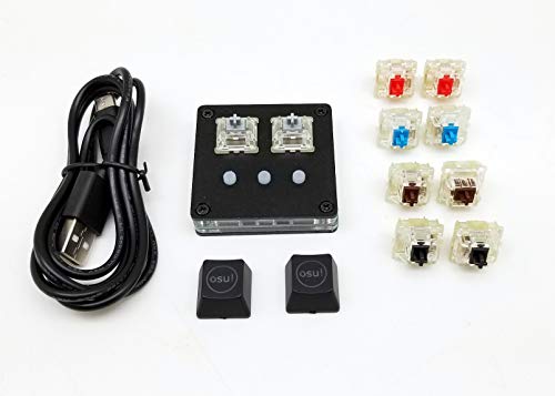 NONO Pro-Version Keypad, compatible with OSU! Rhythm Games Keypad (with 4 Pairs Cherry MX Speed Switch + 1 Pair Fast Silver Switch)