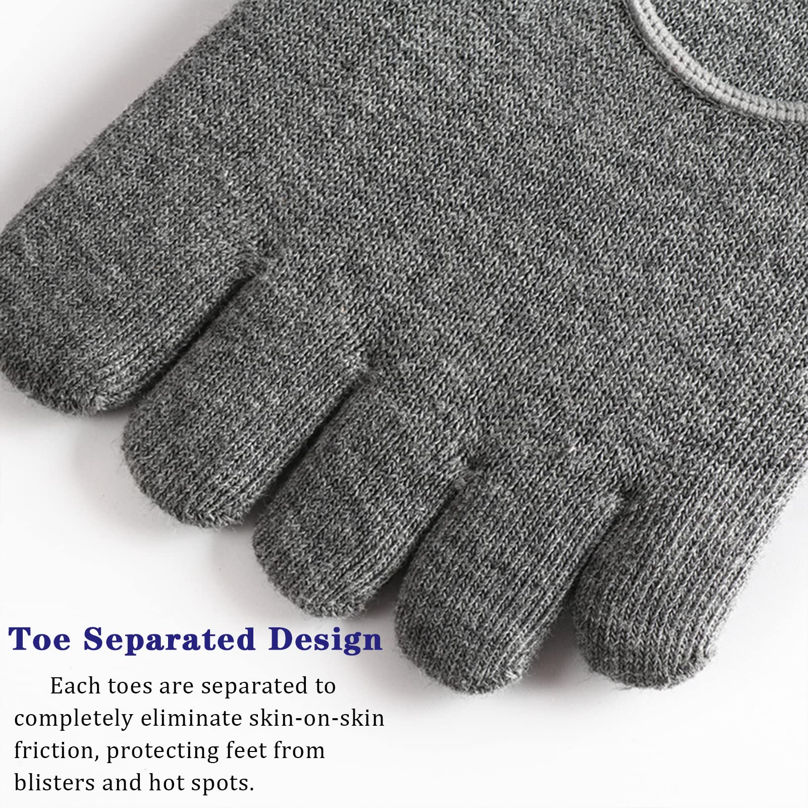 Meaiguo Toe Socks No Show Running Five Finger Socks for Men Women 4 Pairs