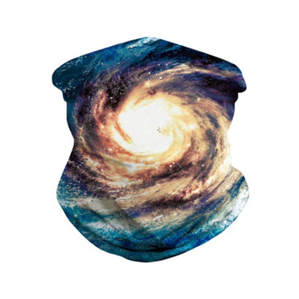 Outdoors Seamless Neck Gaiter, Headwrap, Balaclava, Helmet Liner Face Mask Star Sky Printted Bandanas for Dust (XK-15)