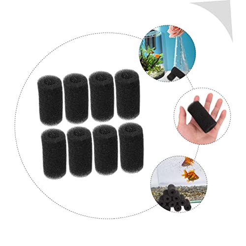 PATKAW 16 Pcs Filter Cotton Stainless Steel Strainer Waterfall Pump Fish Tank Filter Sponge Replacement Fish Tank Filter Cover Aquarium Filter Foam 304 Network Black Fall