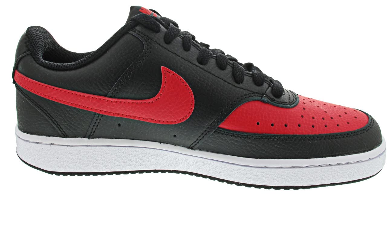 Nike Court Vision Low Men's Sneaker, Black University Red White, 11 US