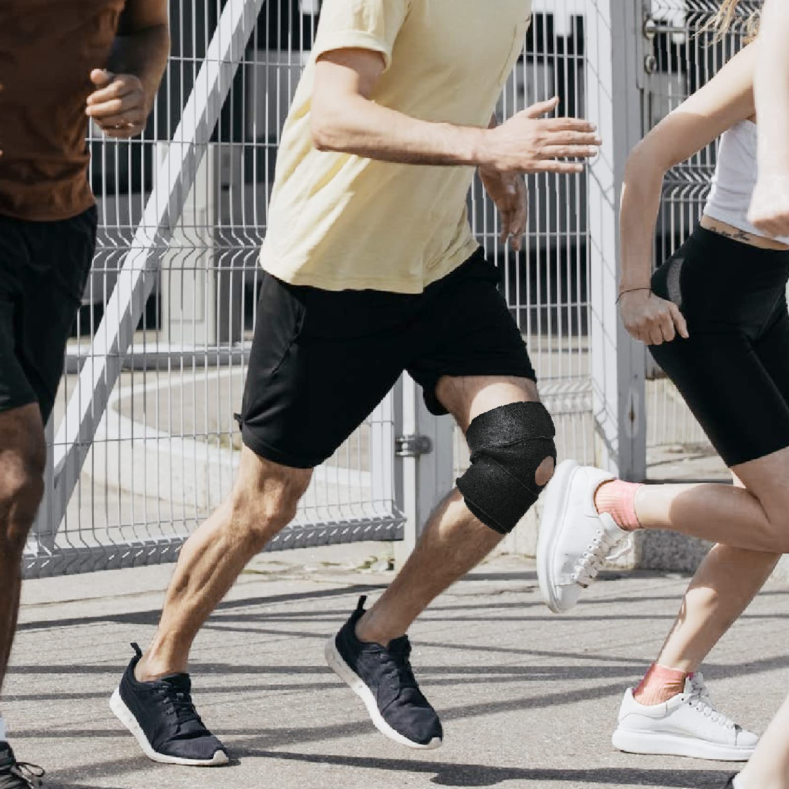Solmyr Knee Brace Support Adjustable Compression Knee Support Brace for Men Women, for Knee Pain, Arthritis Pain, Tendon, Injury Recovery, Running, Workout