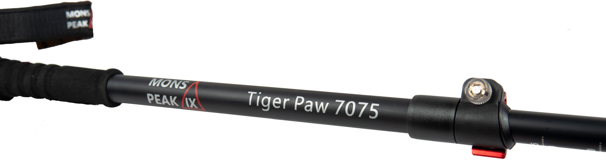 Mons Peak IX Tiger Paw 7075 Trekking Poles for Hiking, Trekking, Walking, Snowshoeing - Cork Grip, Collapsible, Adjustable, Telescoping Lightweight