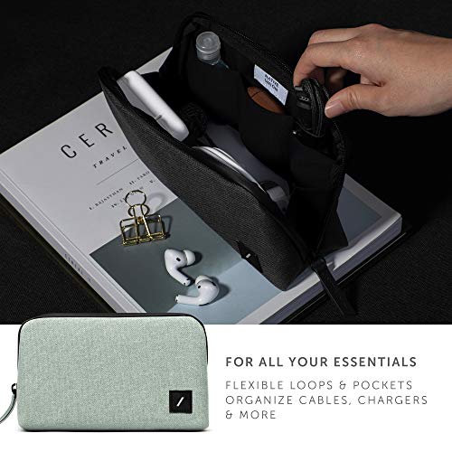 Native Union Stow Lite Organizer – Minimalist Travel Pouch for Everyday Accessory Storage & Protection – Stores Cables, Chargers & More (Sage)