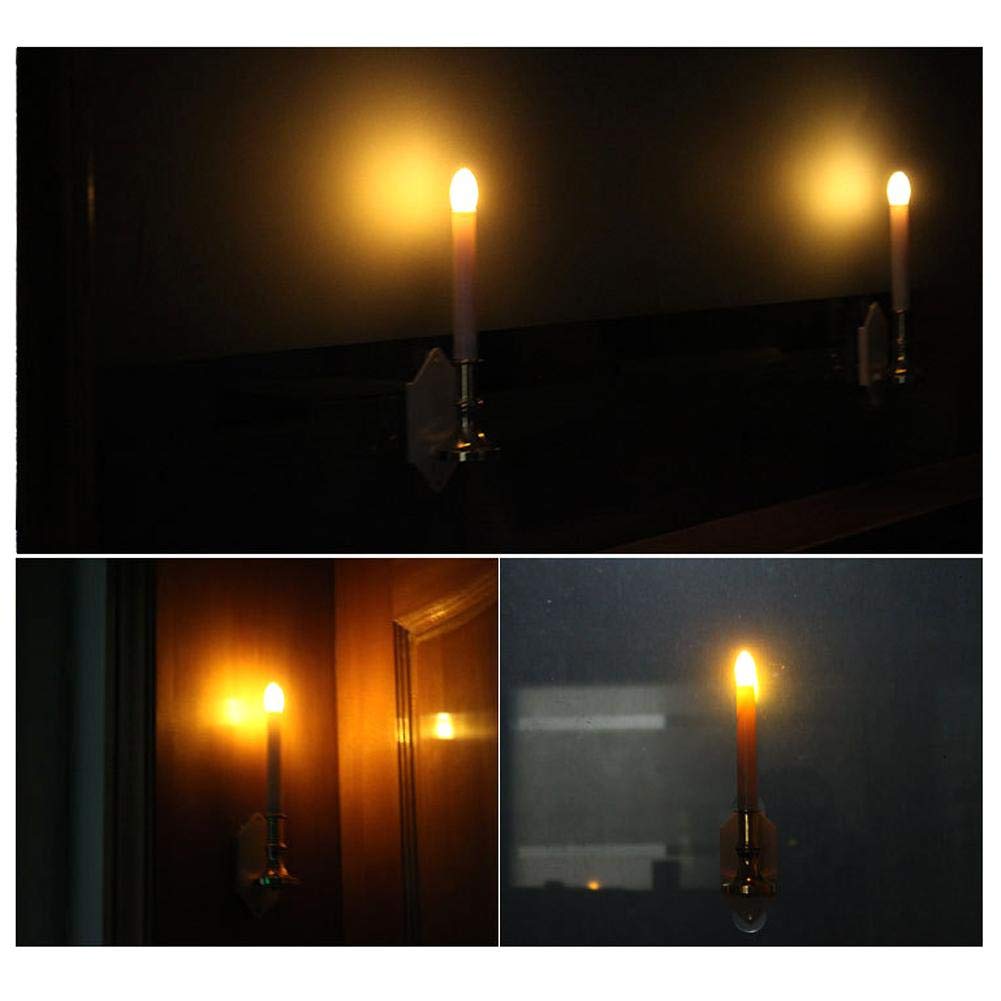 NITRIP Home Decoration High Brightness Candle Light, LED Candle Light, 2Pcs Candle Light, for Home Garden Party Decor Birthday Banquets