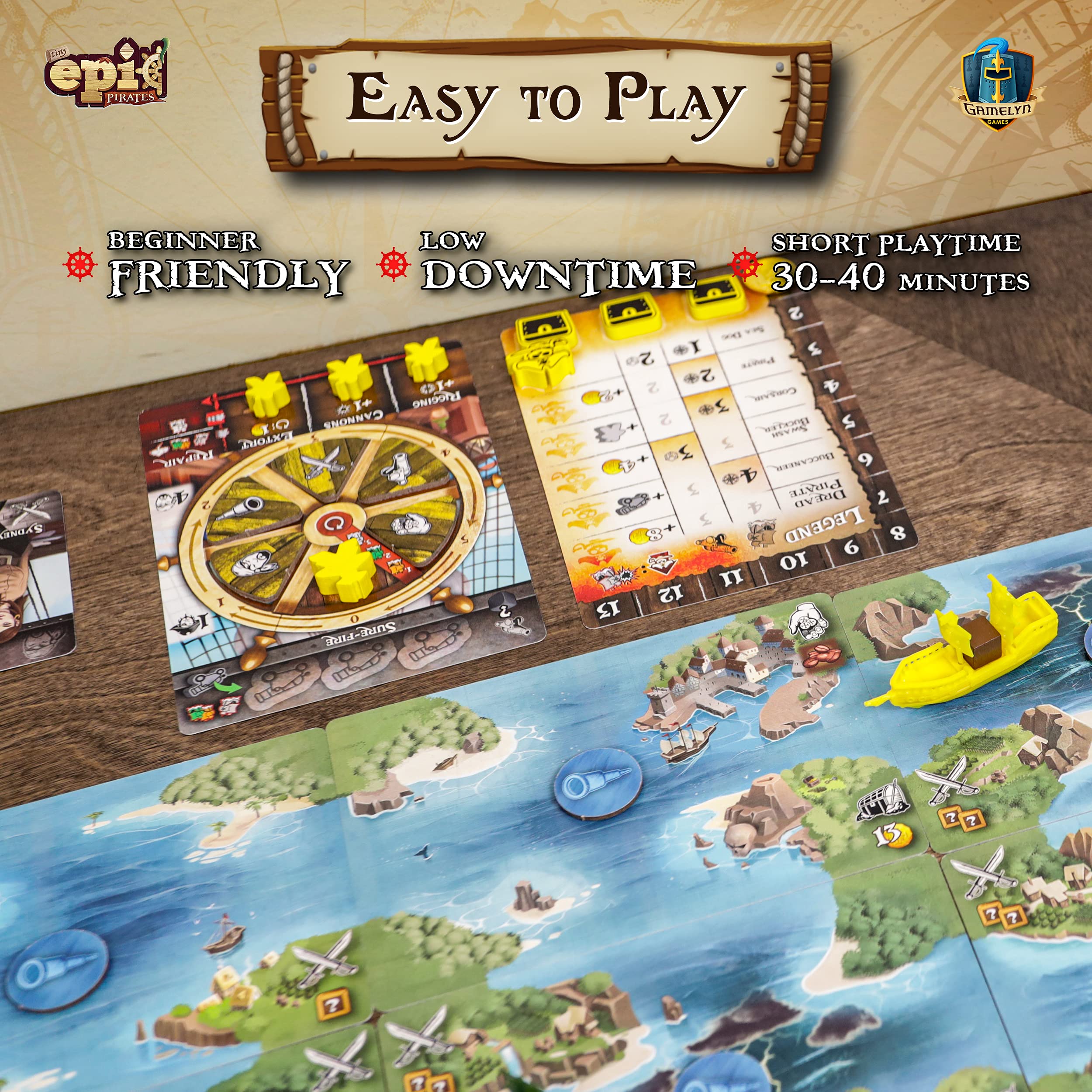 Tiny Epic Pirates Deluxe Kickstarter Edition