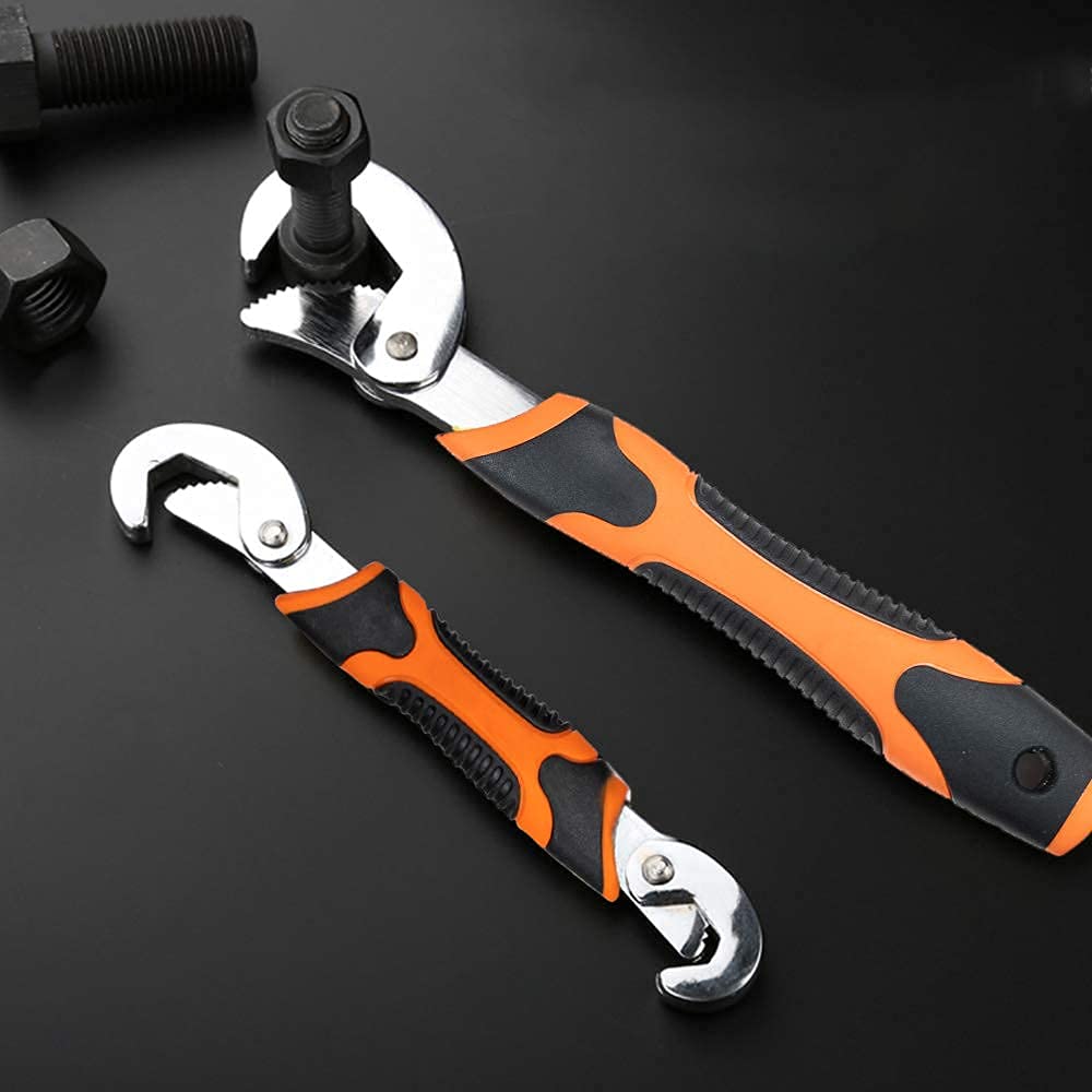 n/m J.H. Metal Multi-function Portable Universal Wrench Set with Rubberized Anti-Slip Grip 9-32mm - Adujustable Wrench (2PCS)