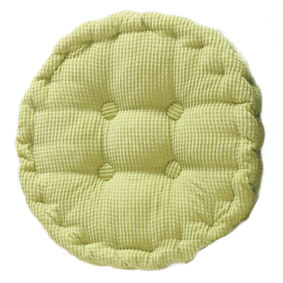 Round Soft Chair Cushions Home Floor Pillow Indoor Corduroy Chair Pads Office Seat Cushion, 17" D.