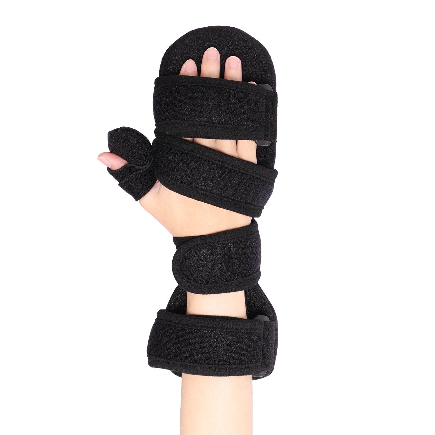 Scurnhau Resting Hand Splint, Hand Brace with Finger Support, Night Immobilizer for Finger Contractures, Broken Hand, Stroke Patients, Carpal Tunnel, Metacarpal Break, Arthritis, Muscle Atrophy
