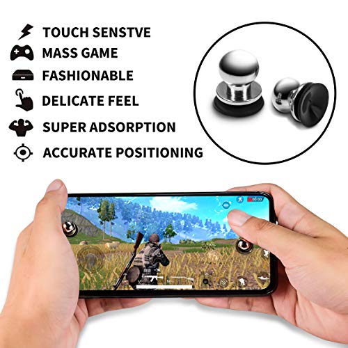 Newseego Mobile Game Controllers, [Quicker Response] Phone Trigger Key Mobile Shooter Aim & Fire Buttons Physical Joystick for Knives Out/Rules of Survival L1R1 for iOS Android Phone-2 PCS