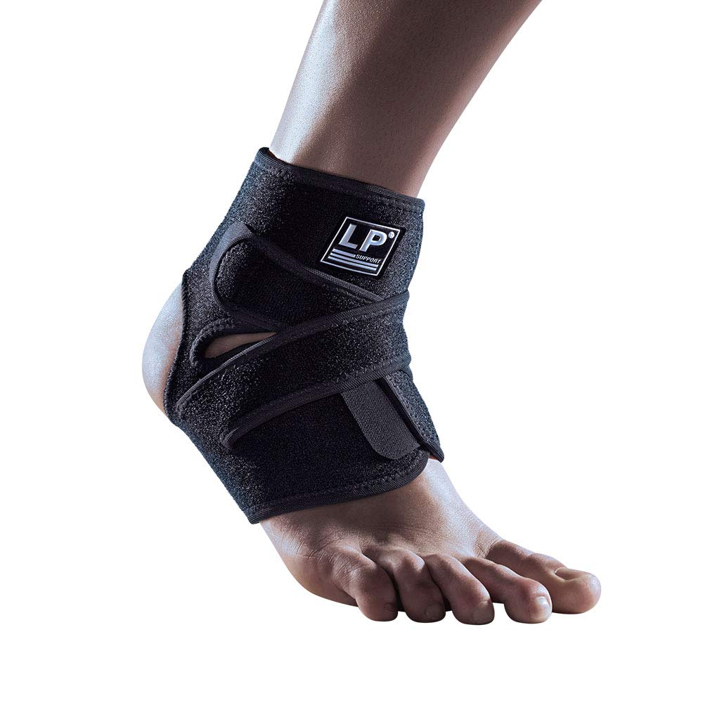 LP Extreme Ankle Support (Black; One Size Fits Most) - Helps Ankle heal Faster Following Injury