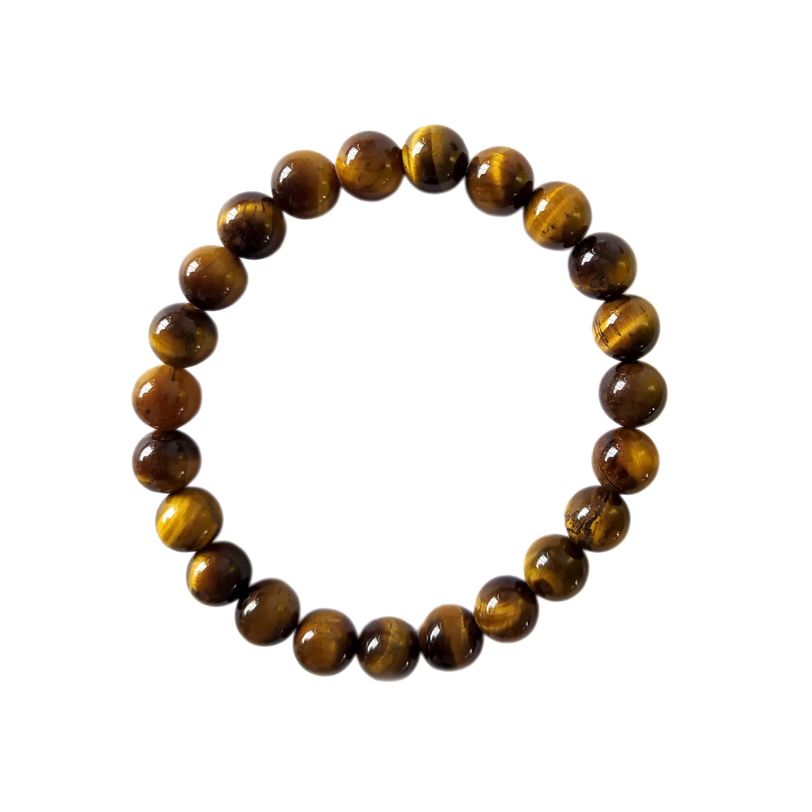 ROSTIVO Tiger Eye Bracelet for Men and Women 8mm Beaded Bracelets Stretch Spiritual Crystal Bracelet