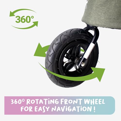 Petique Breeze Jogger, Dog Cart for Medium Size Pets, Ventilated Pet Stroller for Cats & Dogs, Black