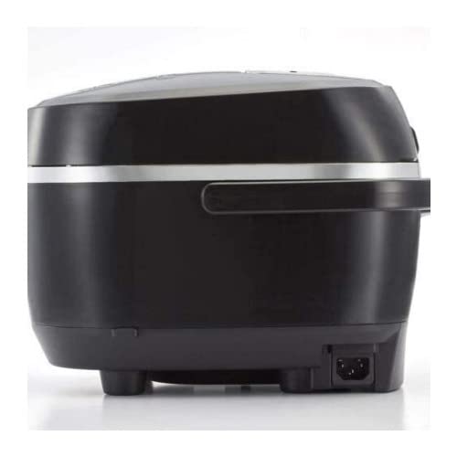 Tiger JBX-A10U 5.5-Cup Capacity Micom Easy-to-Clean Electric Rice Cooker with Tacook Cooking Plate, Scratch Resistant Inner Pot and Steam Gasket (Black and Stainless Steel)