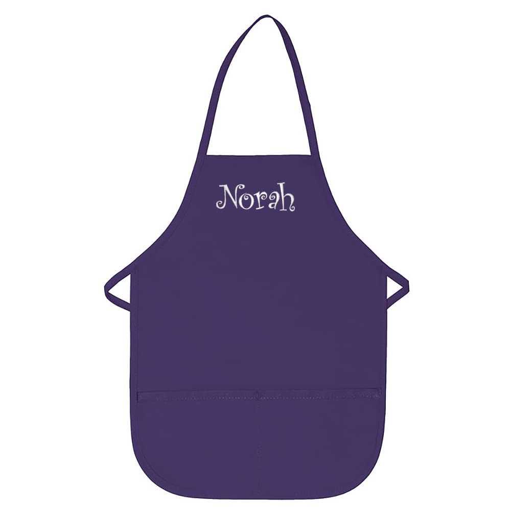 THE APRONPLACE Personalized Embroidered Add A Name Child Apron - Toddlers & Kids Sizes - Very Cute - Great Gift
