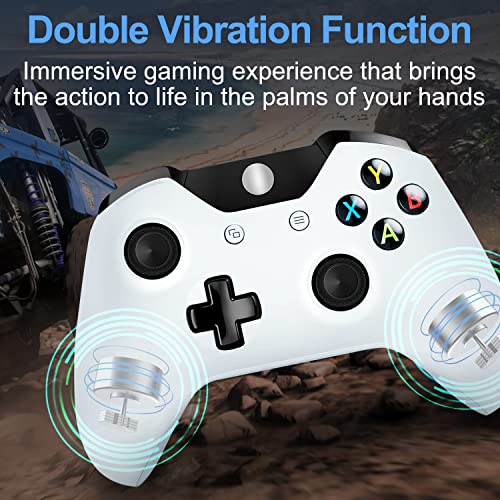 Wireless Controller for Xbox One,Xbox Series X&S,Xbox One X&S,Window PC,Xbox PC Game Controller with 3.5mm Headphone Jack - White