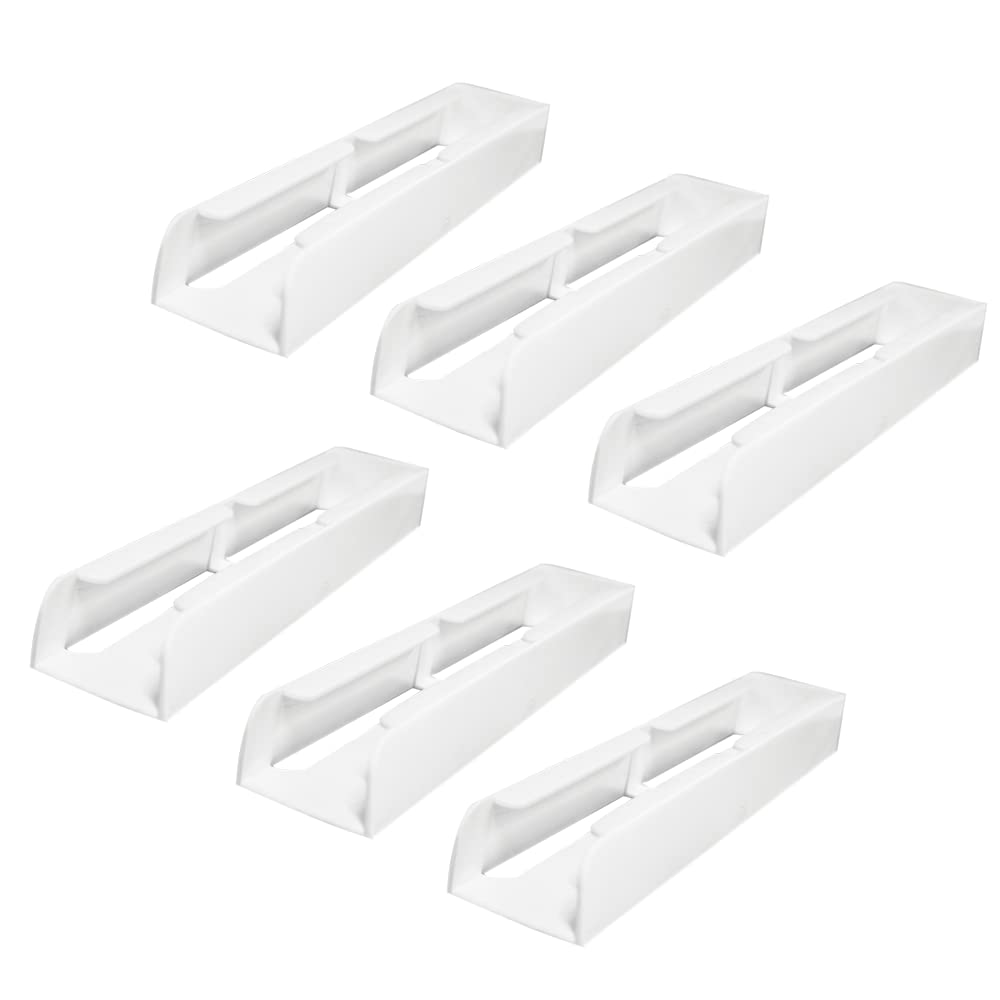 Storage Theory Food Pouch Slider Organizer for Kitchen Pantry, Cabinet and Refrigerator - Peel and Stick Storage for Applesauce, Yogurt, Baby Food Pouches - 6 pk