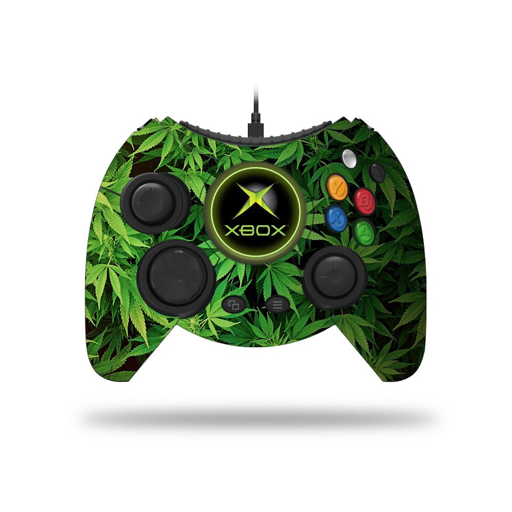 MightySkins Skin Compatible with Microsoft Xbox One Hyperkin Duke Controller - Weed | Protective, Durable, and Unique Vinyl wrap Cover | Easy to Apply, Remove, and Change Styles | Made in The USA