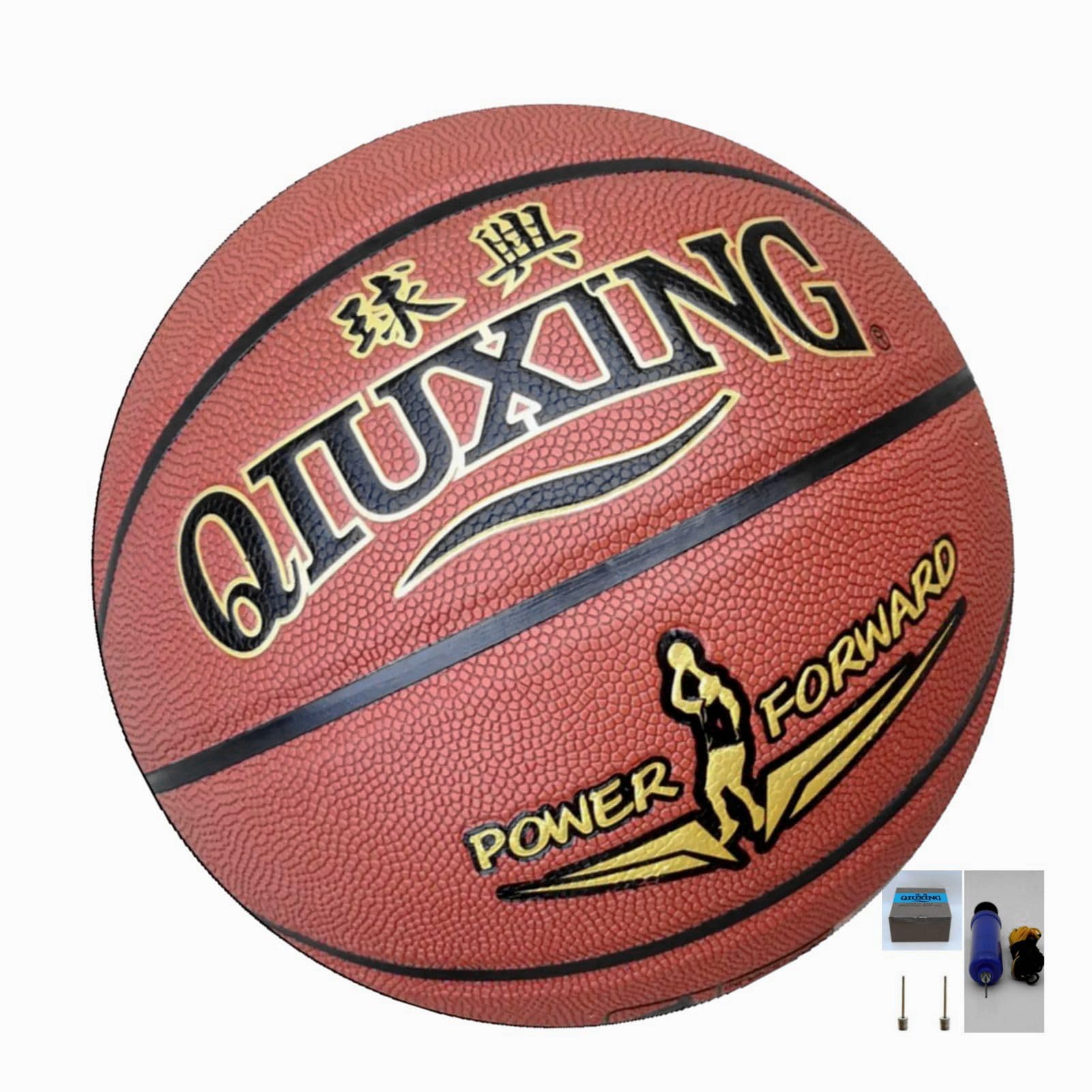 QIUXING Basketball 29.50 Official Size，Outdoor Basketball. Indoor Basketball ，Basketball with Pump