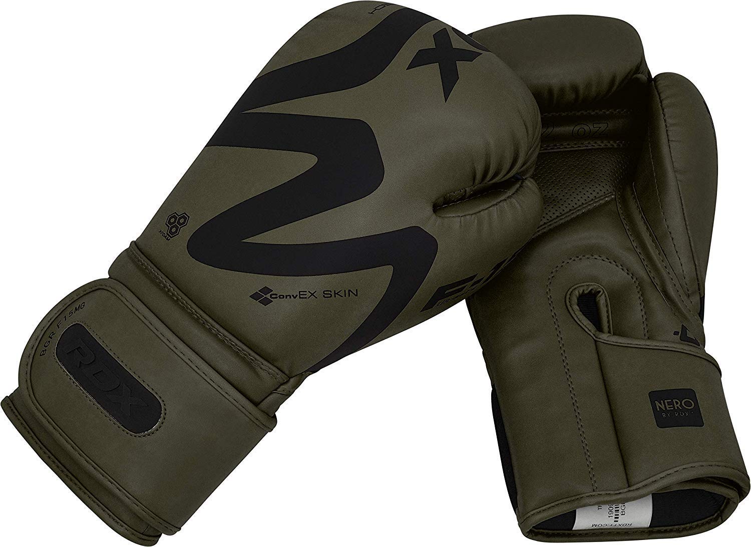 RDX Boxing Pads and Boxing Gloves Set, Hook and Jab Target Focus Mitts with Punching Gloves, Hand Pads for Muay Thai, Kickboxing, Martial Arts, Karate, MMA Training, Padded Coaching Strike Shield