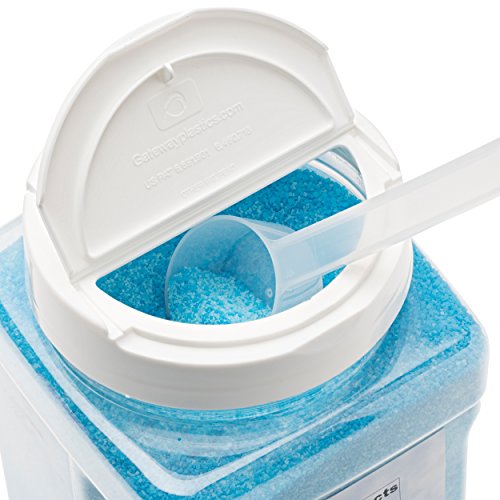 The Candery Cotton Candy Floss Sugar (2-Pack) Includes 100 Premium Cones | Raspberry Blue and Strawberry | Plastic, Reusable Jars | Easy Pour Spout or Scoop | Includes Scooper | 3 LBS Jars