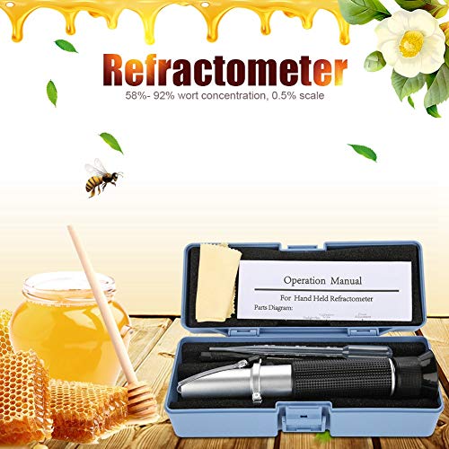 VOLDAX 58~92% Wort Specific Gravity Refractometer Beer Fruit Wine Sugar Test Beer Test Refractometer