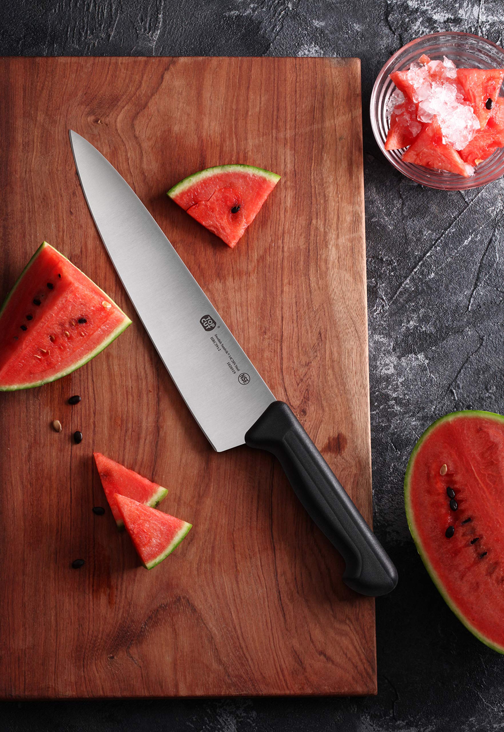 Top Cut by Cangshan P2 Series 1020519 Swedish 14C28N Steel Chef Knife, 10-Inch
