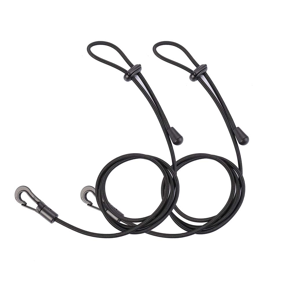 MOOCY Kayak Paddle Tether/Coiled Kayak Fishing Leash with Carabiner for Paddle, Rod SUP Kayaking Accessories