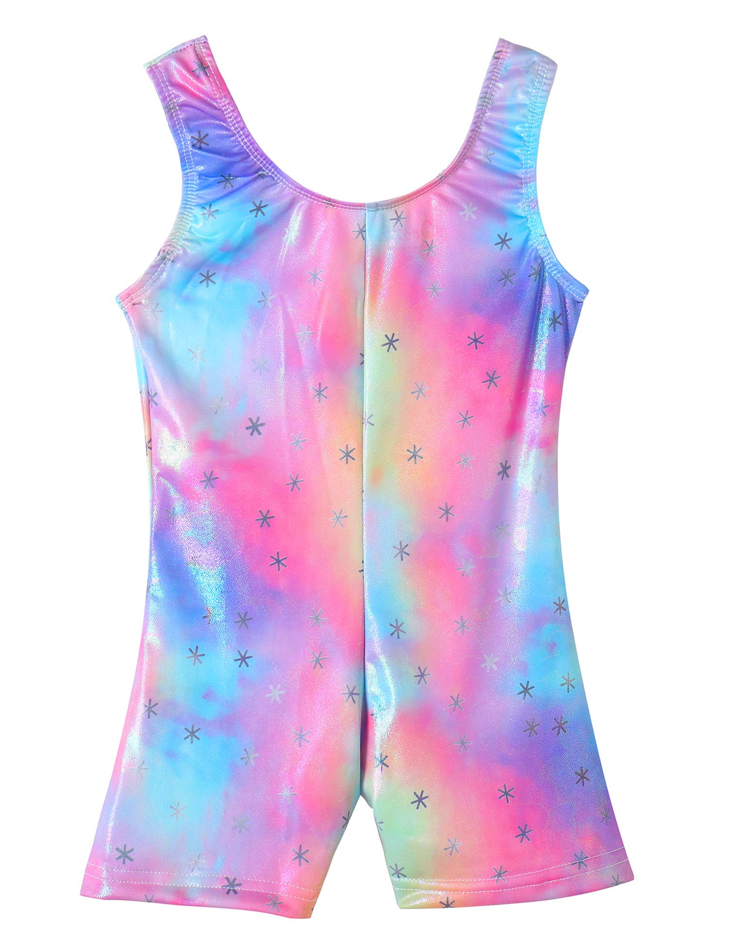 QoozZ Little Girls Gymnastics Athletic Camisole Biketards Unitards 8-10Y
