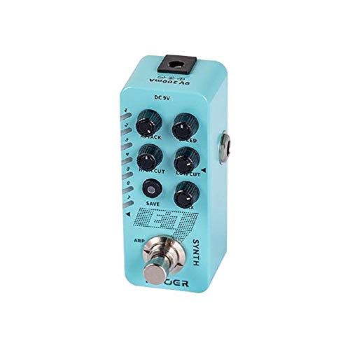 MOOER M702 E7 SYNTH MICRO FX PEDAL, 5.0 cm*10.0 cm*6.0 cm, Blue