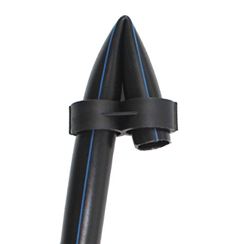 PROLOSO 20 Pcs Drip Tubing End Closure Black Figure 8 Hose End Cap Plugs Drip Irrigation Fittings