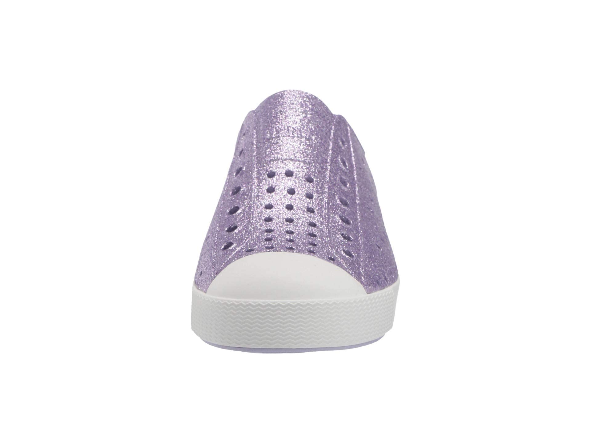 Native Shoes Kids Womens Jefferson Bling Glitter (Little Kid) Powder Bling/Shell White 11 Little Kid M