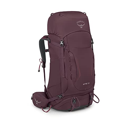 Osprey Kyte 58L Women's Backpacking Backpack with Hipbelt, Elderberry Purple, WM/L
