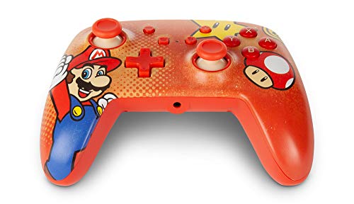 PowerA Enhanced Wired Controller for Nintendo Switch - Mario Vintage, Gamepad, Wired Video Game Controller, Gaming Controller - Nintendo Switch