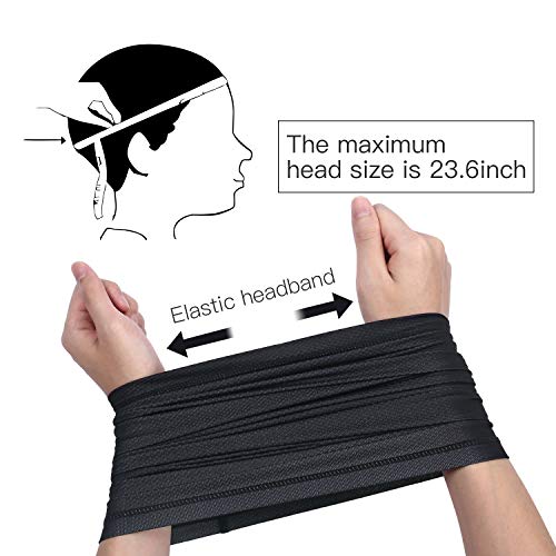 Neck Gaiter for Men Women- Versatile Fishing Face Mask Non Slip Breathable for Sun Wind Protection (Solid Black, 1)