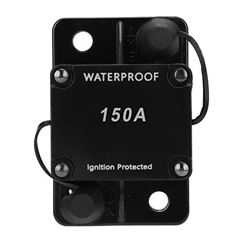 Over Voltage Protection Circuit Breaker Auto Switch Holder Waterproof for Automobile Truck Motorcycle Ship (150A)