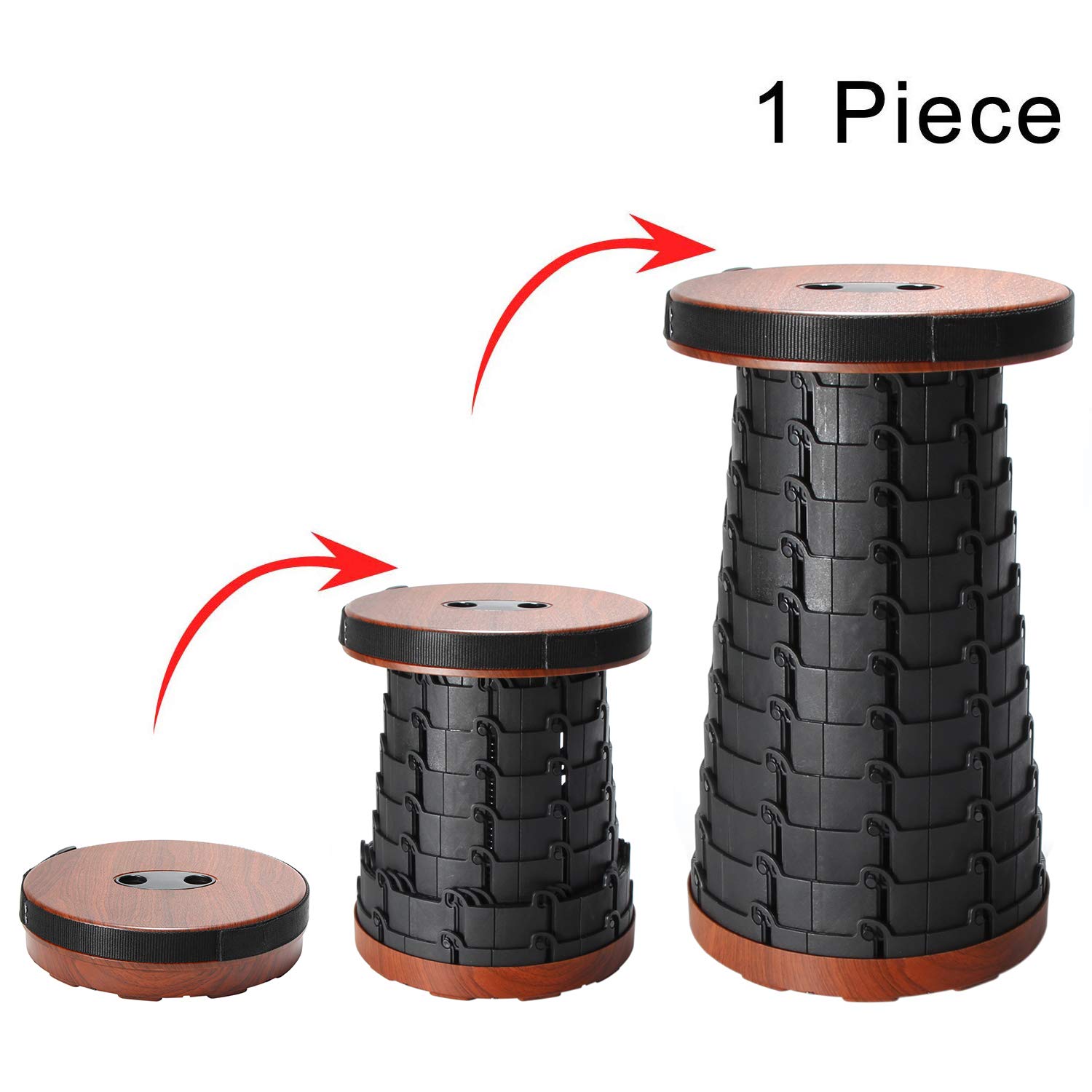 Night Cat Folding Stools 3rd Generation for Camping Retractable Plastic Chair Portable Lightweight Collapsable for Adults Kids Fishing Outdoors Indoors Max Load 330lbs