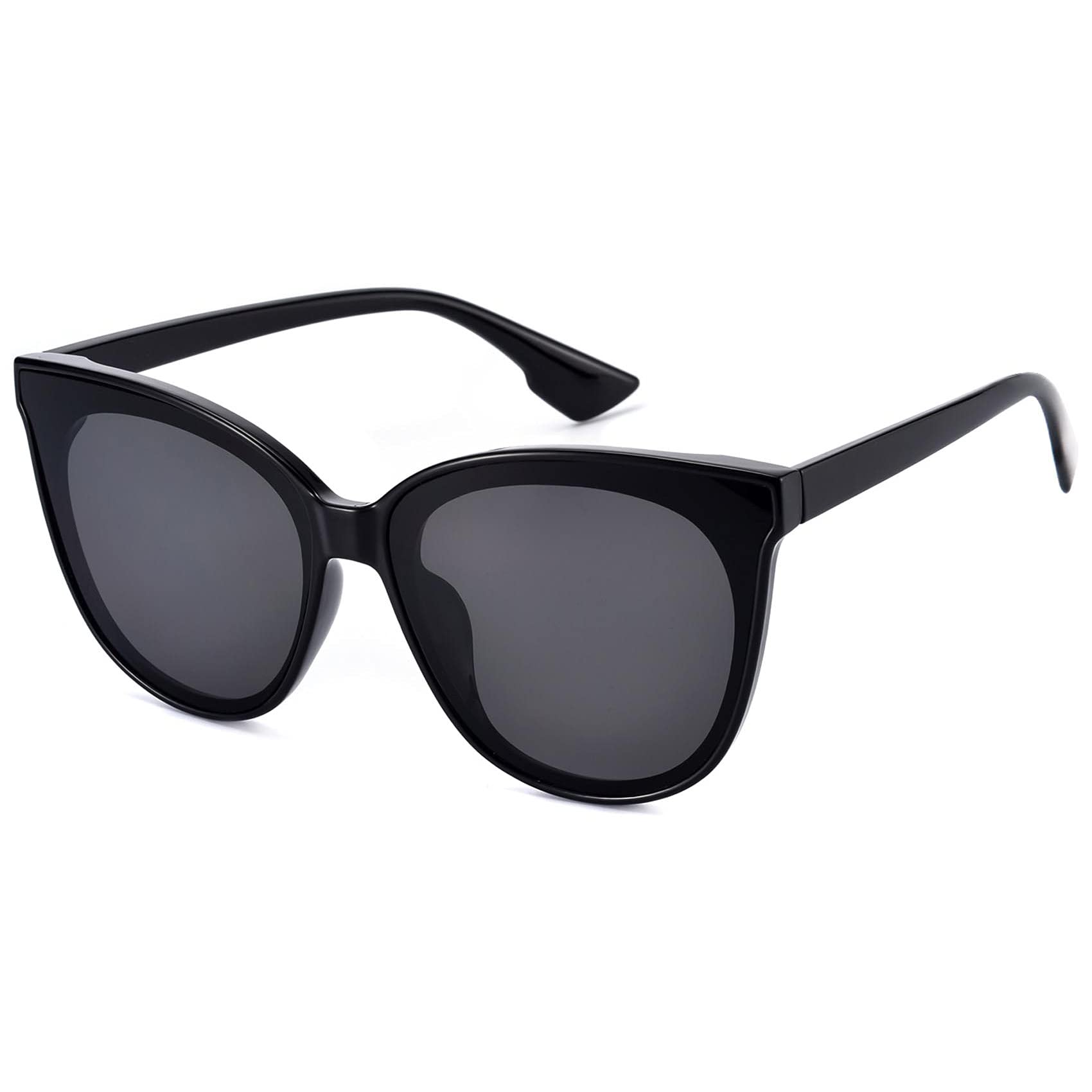 mosanana Trendy Cat Eye sunglasses for women cateye black dark no rim square round oversize angular fashion stylish trending retro big thick narrow modern popular shade lady large vintage 2023 MS51802