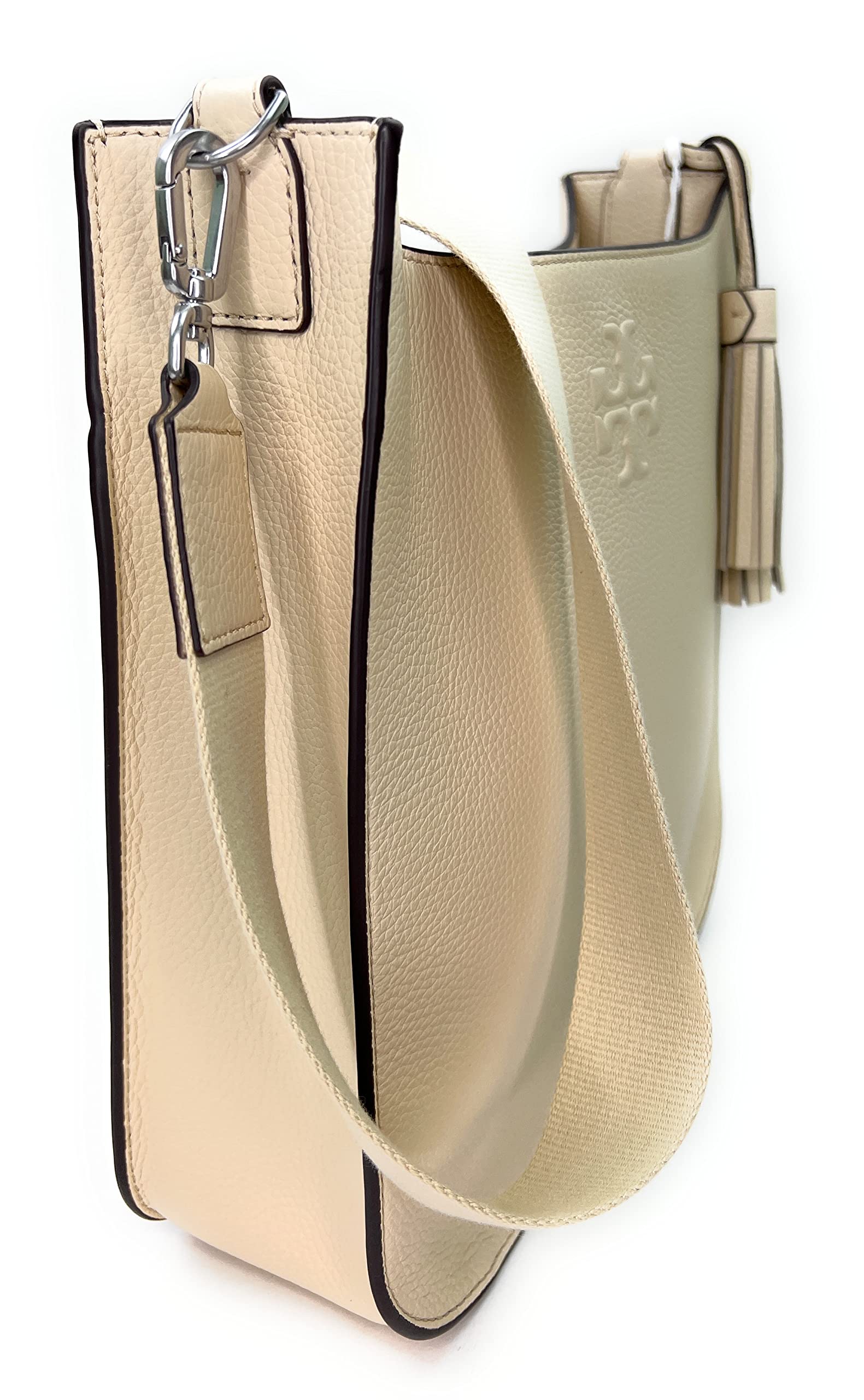 Tory Burch Women's Thea Web Large Shoulder Bag (New Cream)