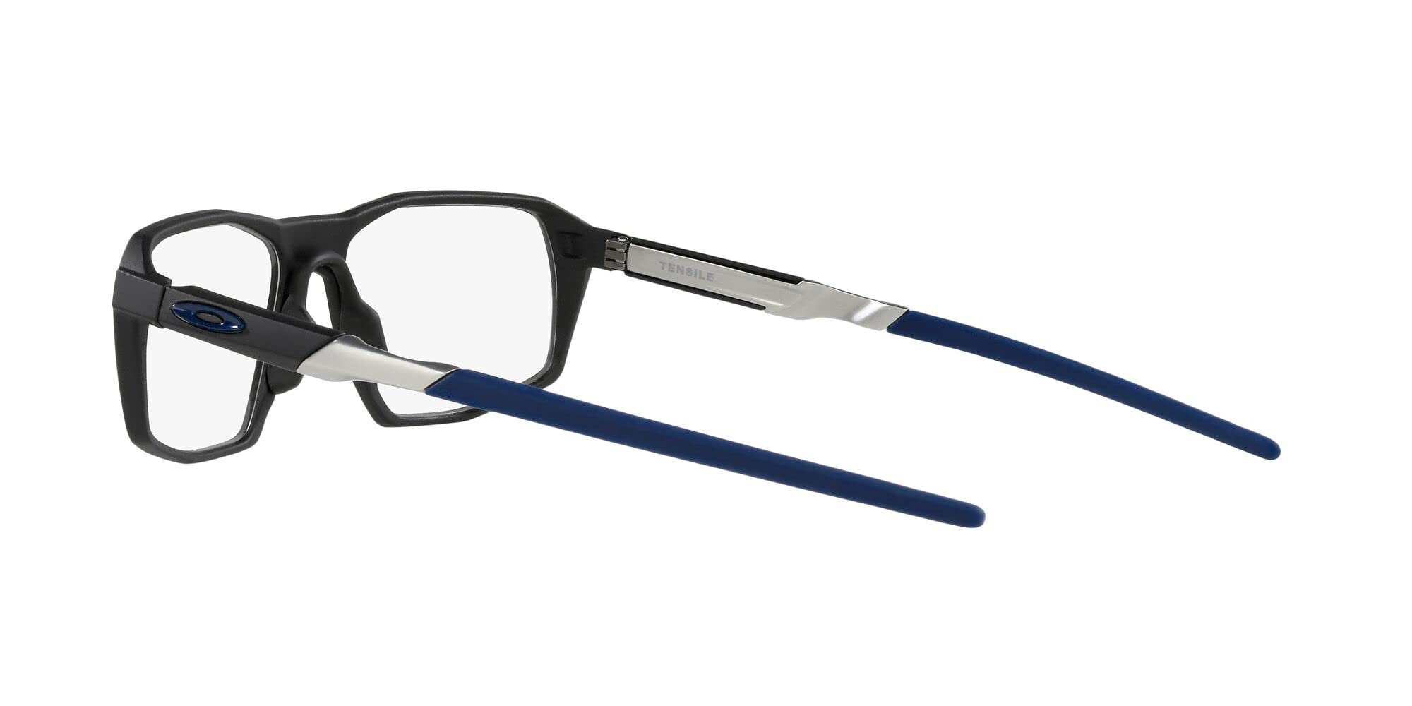 Oakley Men's Ox8170 Tensile Square Prescription Eyewear Frames, Satin Black on Blue/Demo Lens, 54 mm